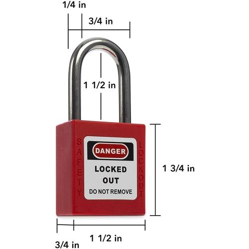 Jual Red Safety Padlock - 38mm Keyed Differently - Hitam - Jakarta ...