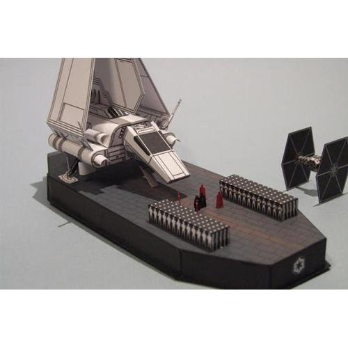 Jual DIY Papercraft Kertas Pola Star Wars Emperor Arrives Diorama ...