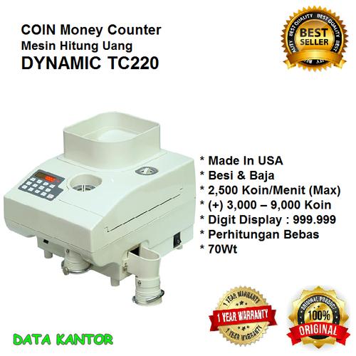 Jual Mesin hitung uang koin logam DYNAMIC TC-220/Coin counter Dynamic ...