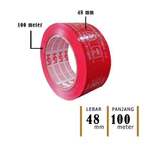 Jual LAKBAN FRAGILE MERAH JANGAN DI BANTING 100 METER MASTER PACK ...