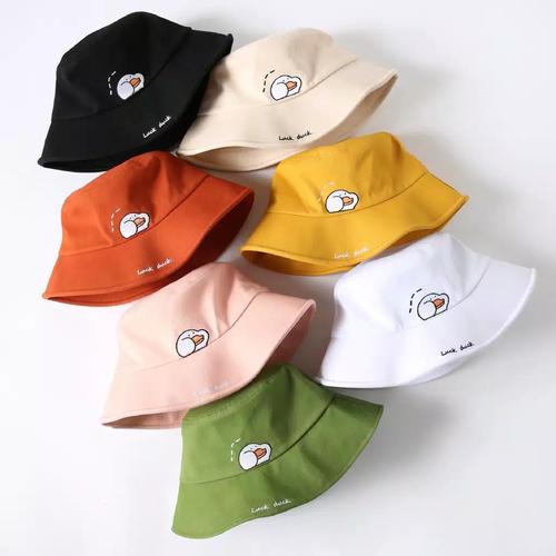 Jual Topi Bucket Hat Korea Cute Duck Bebek Lucu Premium - Hitam - Kota ...