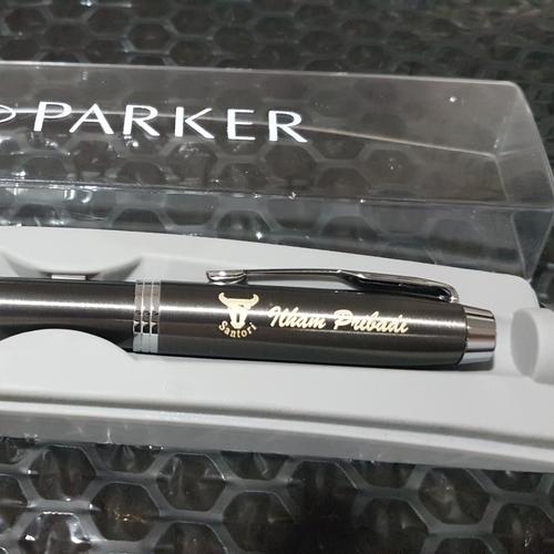 Jual [Jasa Grafir] Jasa Grafir Pulpen Stainless Steel - Parker Dengan ...