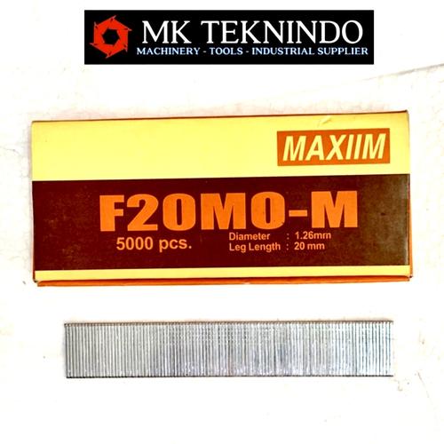 Jual MAXIIM F 20 REFILL AIR NAILER STAPLES STAPLER ISI MATA PAKU TEMBAK ...