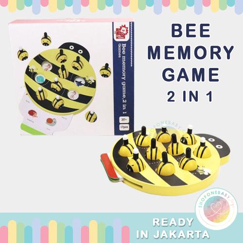 Jual Bee Memory Family Game Wooden Toys Mainan Anak Kado Ultah Leo ...