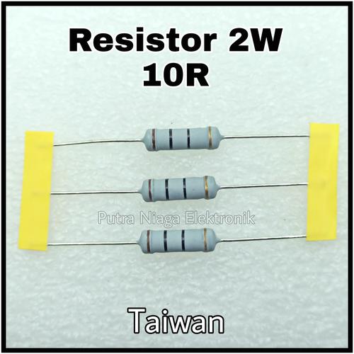 Jual Resistor 10R 2W Taiwan 10ohm 2watt / 10 ohm 2 Watt - Kota Bandung - Putra Niaga Elektronik ...