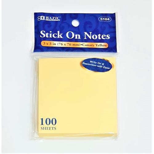 Jual STICKY NOTES MEMO TEMPEL 76X76 KUNING STICK NOTE YELLOW - Kota ...