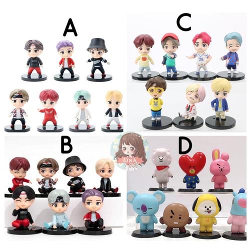 Jual FIGURINE BTS TINY TAN/ MINI FIGURE BANGTAN/ BOY GROUP ANIME TOYS ...