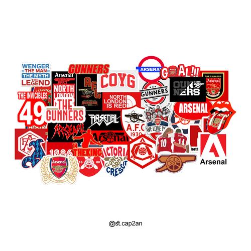 Jual sticker pack Arsenal Club - Kota Depok - RDP22 Store | Tokopedia
