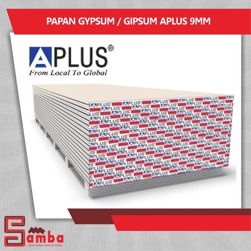 Jual Aplus Papan Gypsum / Gipsum Aplus 9mm Ukuran 120x240 Tebal 9mm ...