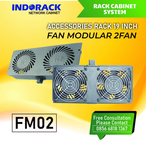 Jual Bracket Modular with 2 Fan, Cabinet Rak Server Cooling Fan : FM02 ...