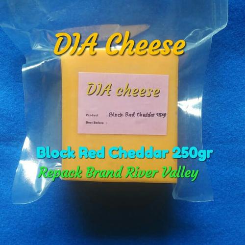 Jual Keju Block Red Cheddar 250 gr River Valley - Repack - Jakarta ...