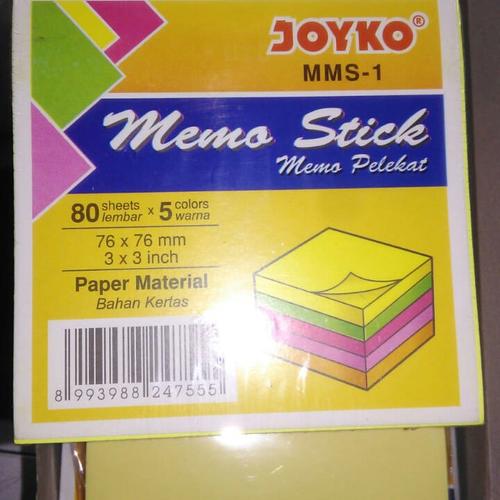 Jual MEMO STICK NOTE WARNA MMS 1 JOYKO - Jakarta Barat - Adeliacomp ...