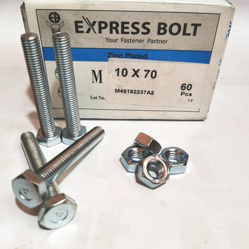 Jual Baut dan Mur warna putih M10x70 warna putih merk express bolt ...