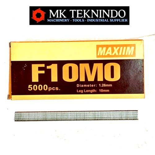 Jual MAXIIM F 10 REFILL AIR NAILER STAPLES STAPLER ISI MATA PAKU TEMBAK ...
