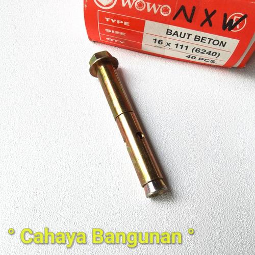 Jual Baut Beton Tembok Dinabol Dinabold Dynabold Dynabolt 16mm 16x111 ...
