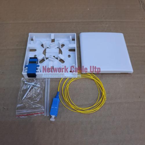 Jual Roset FO 1 Core SC UPC Lengkap Pigtail + Adapter ( Fullset ...