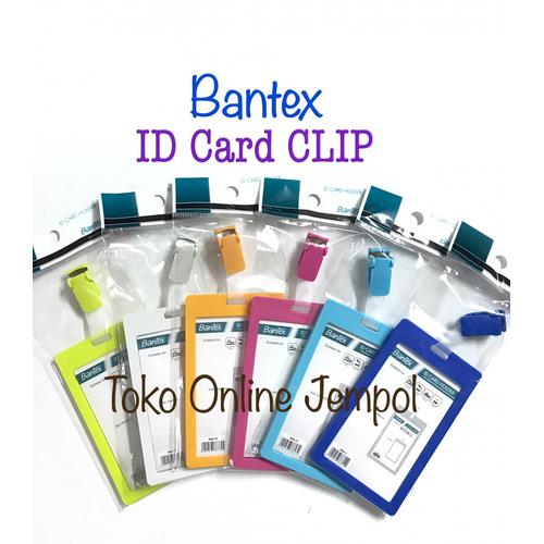 Jual ID Card Holder CLIP Bantex Tempat Kartu Pengenal Name Tag ...