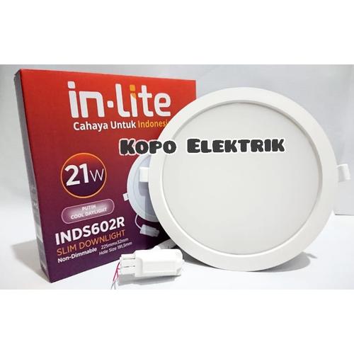 Promo Lampu Inlite Downlight Led 21w INDS602R 21 Watt In-lite Slim ...