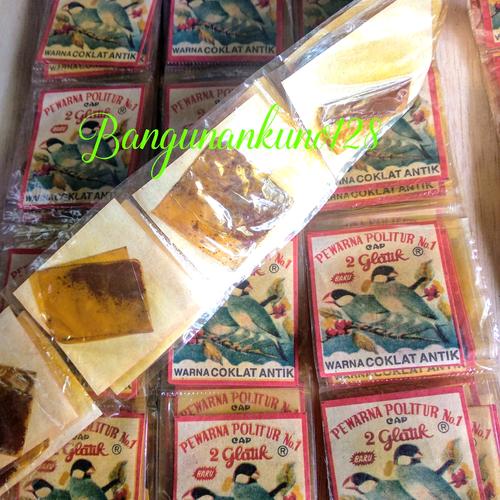 Jual Pewarna Plitur / Politur Cap 2 Glatik per bungkus - Kab. Klaten ...