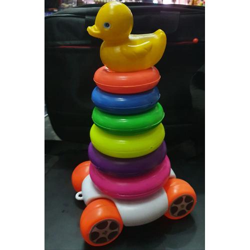 Jual Mainan Anak Ring Donut Jumbo Bebek Duck Beroda / Baby Duck Ring ...