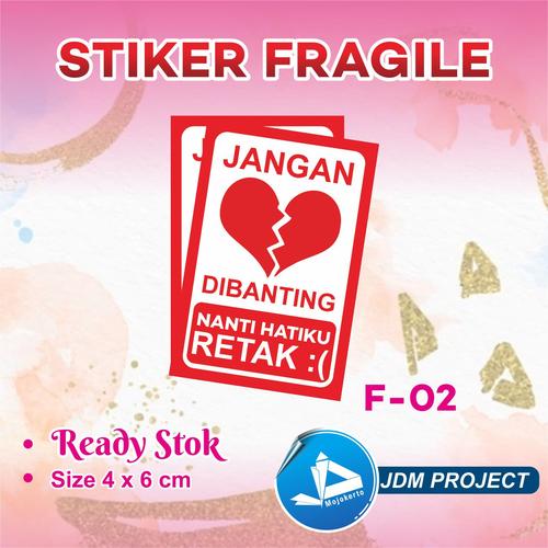 Jual STIKER FRAGILE STICKER FRAGILE LUCU MURAH JANGAN DIBANTING (COD ...
