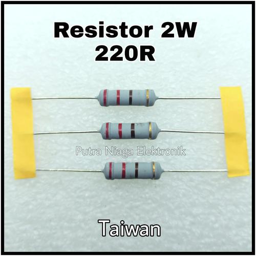 Jual Resistor 220R 2W Taiwan 220ohm 2watt / 220 ohm 2 Watt - Kota Bandung - Putra Niaga ...