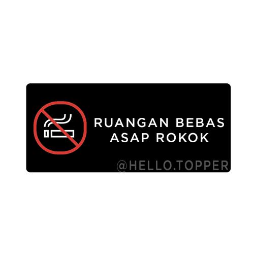 Jual Sign Akrilik Ruangan Bebas Rokok / Sign Board Akrilik - Jakarta ...