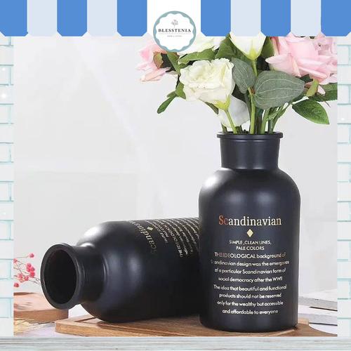Jual Vas Bunga Dekorasi Nordic Black / White Flower Vase Home ...