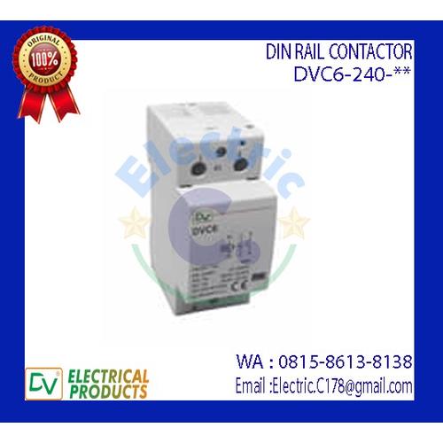 Jual Din Rail Contactor DV / DVC6-240-02 / 2 modul 40A / 2NC - Jakarta ...