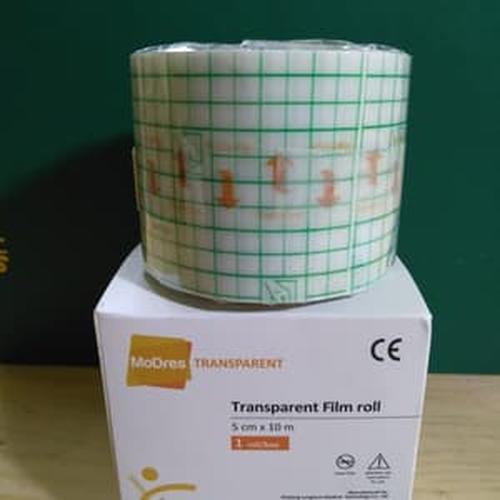 Jual Plester Transparan MODRES Transparent Film Dressing Roll 5 cm x 10 ...
