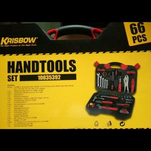 Jual Kotak Perkakas Mekanik Krisbow Toolkit 66 Tool Kit Set Original ...