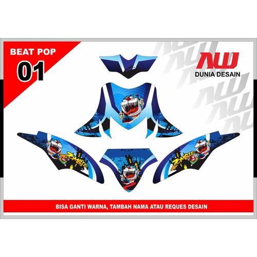 Jual STICKER DECAL BEAT POP Desain 01 - Kota Kediri - Dunia Desain ...