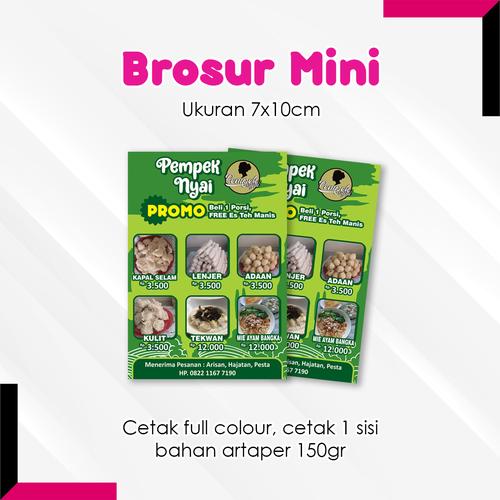 Jual CETAK BROSUR mini Uk. 7x10cm Artpaper 150 gr / flyer / pamflet ...