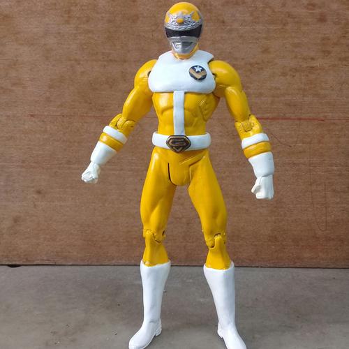 Jual action figure custom Goggle v yellow super sentai power ranger not ...