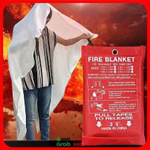 Jual Selimut Anti Api Pemadam Kebakaran Ukuran 1.8M X 1.8M Fire Blanket - Kota Bandung - Jibooji ...