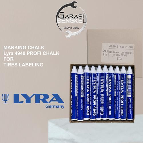 Jual Marking Chalk For Labeling Tire 20pcs - Kapur Ban Lyra 4940 Putih - Putih - Jakarta Barat ...