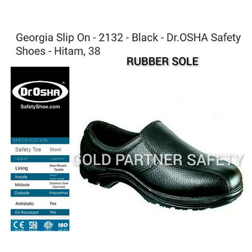 Jual SEPATU SAFETY SHOES DR OSHA 2132 GEORGIA SLIP ON % ORIGINAL RUBBER ...