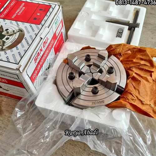 Jual Chuck Bubut 6" 4 Jaw | Claw Bubut 4 Jaw | Catok Kepala Bubut 6 ...
