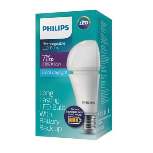 Jual PHILIPS Lampu Emergency LED Bulb Rechargeable 7W 7 Watt - Kota ...