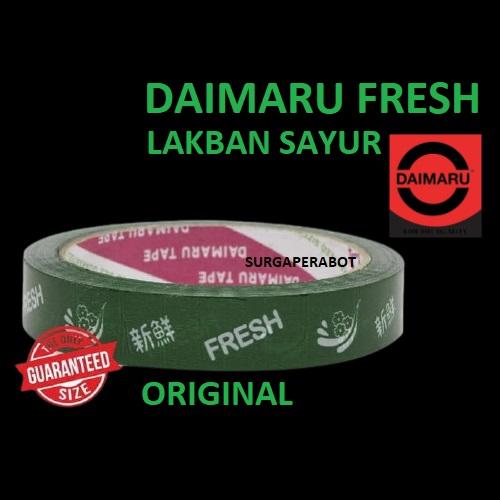 Jual LAKBAN FRESH SAYUR VEGETABLE ISOLASI 18mm x 50meter HIJAU DAIMARU ...
