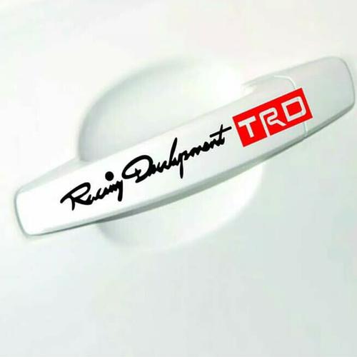 Jual Sticker TRD Racing Development Stiker Pintu Handle Mobil - Red ...