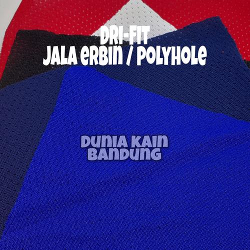 Jual Bahan Kain DriFit Jala Erbin / Polyhole Dryfit Putih - Hitam ...