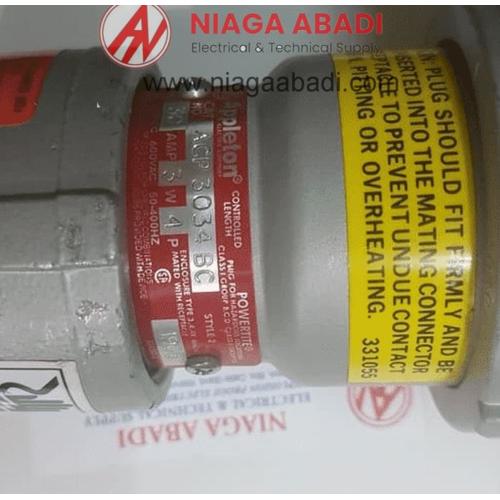 Jual Appleton Powertite Plug 30 Ampere ACP3034BC ACP 3034 BC 3034BC ...