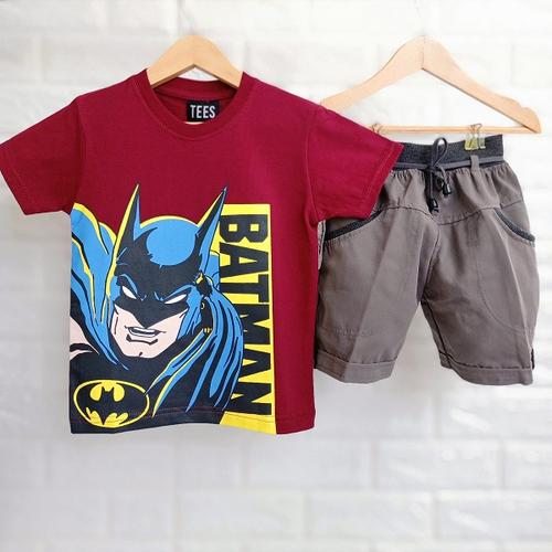 Promo SETELAN BAJU ANAK LAKI LC SUPERHERO BATMAN SUPERMAN HULK AVENGER ...