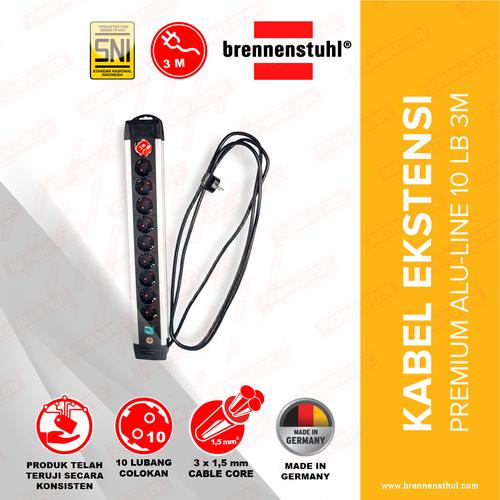 Promo Brennenstuhl Stop Kontak 10 Lubang Premium Alu Line Switch 3 ...