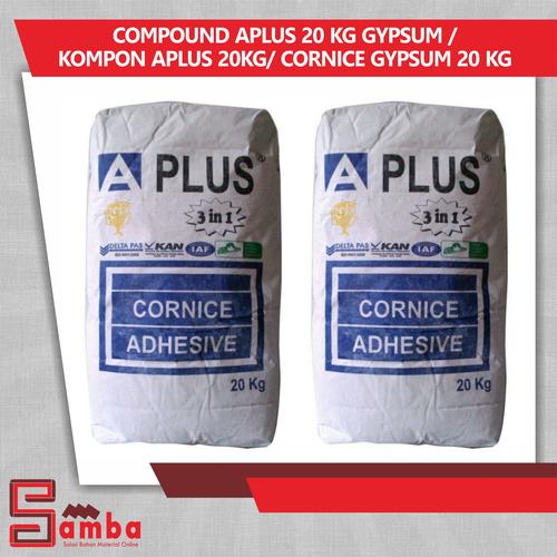 Jual COMPOUND APLUS 20 KG GYPSUM / KOMPON APLUS 20KG/ CORNICE GYPSUM 20 ...