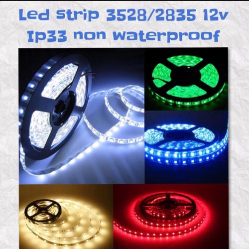 Jual lampu drop ceiling plafon 3528 2835 ip33 12v led strip led selang ...