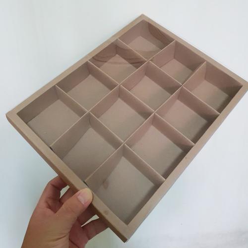 Jual Dus Packaging Cake Box Mica Kotak Kue Mika Sekat 12 Polos Mooncake ...