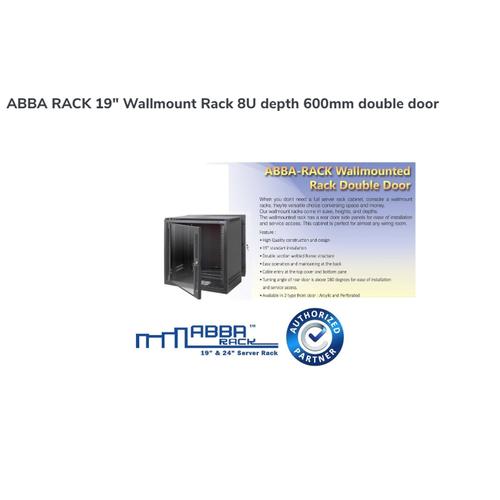 Jual ABBA RACK 19" Wallmount Rack 8U depth 600mm double door - Jakarta ...