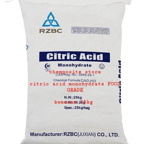 Jual citric acid food grade asam sitrat / sitrun /citrun kemasan 25kg ...